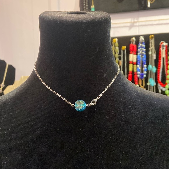 Handmade | Jewelry | Handmade Glass Flower Necklace | Poshmark